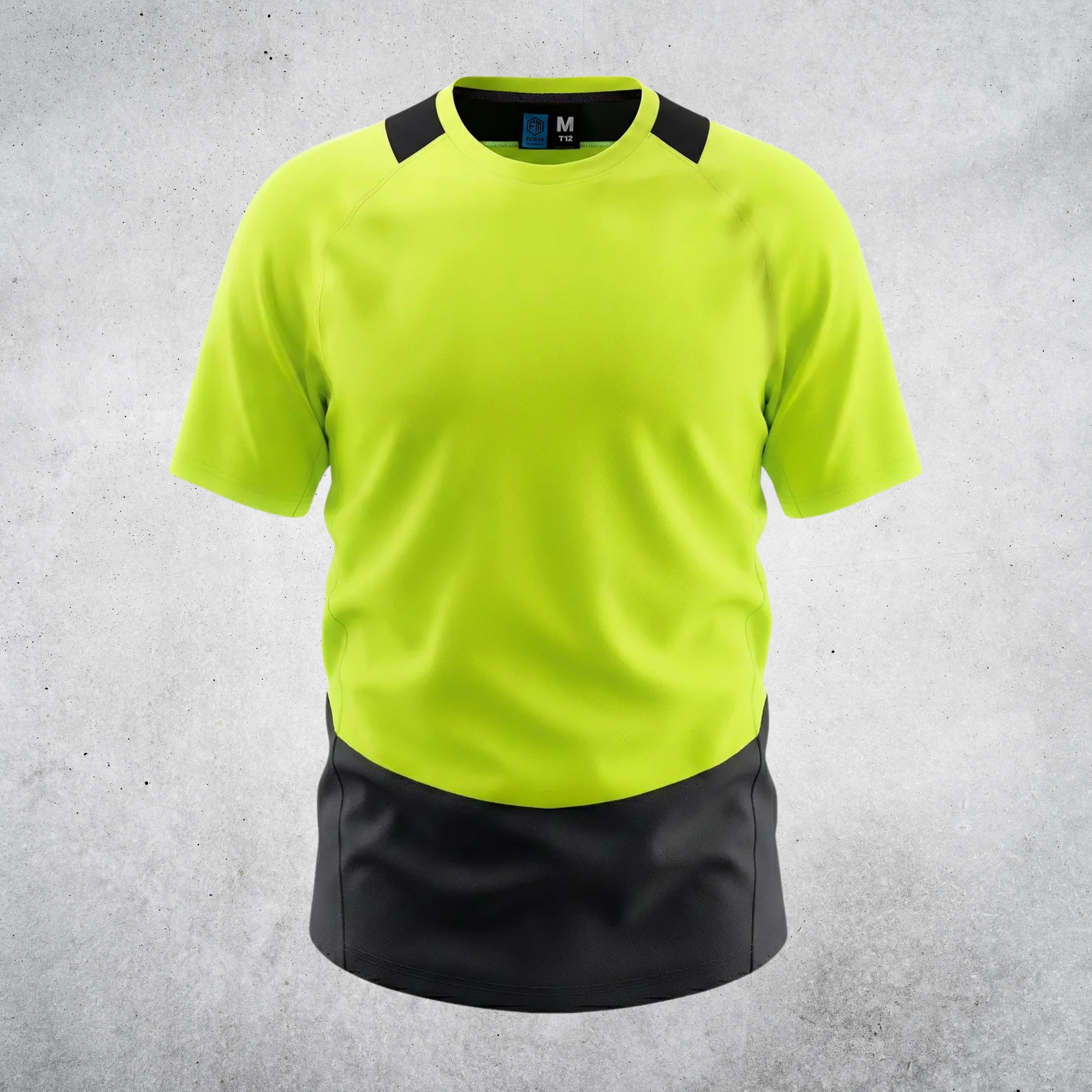 FORM T12 | HI VIS WORK TEE - YELLOW – The Work Pit