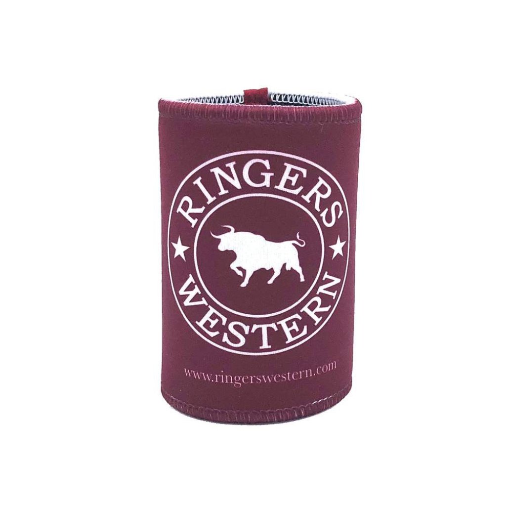 RINGERS WESTERN SIGNATURE BULL STUBBY COOLER BURGUNDY – The Work Pit