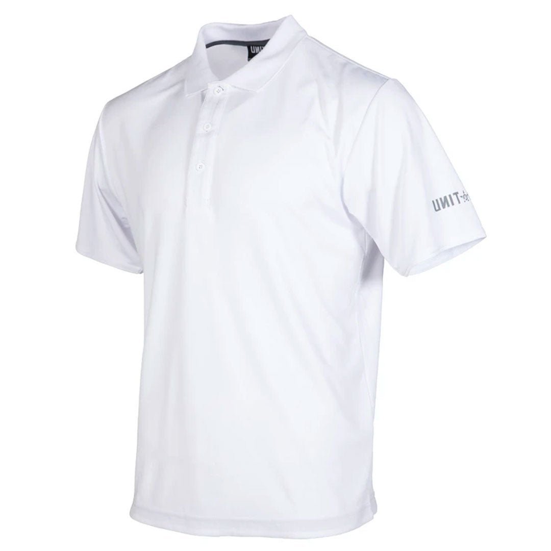 UNIT BOLT POLO SHIRT WHITE – The Work Pit